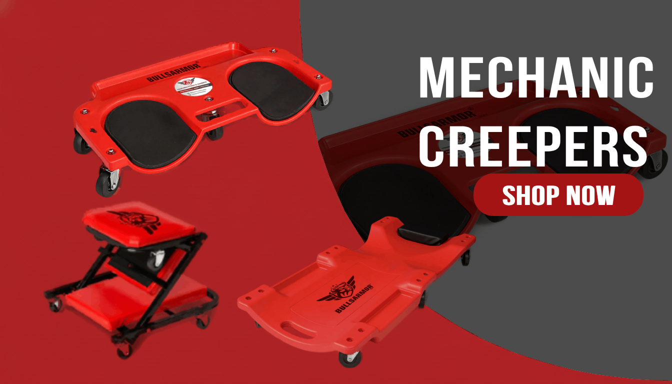 Mechanic Creepers | Ergonomic Rolling Workshop Creepers - BullsArmor